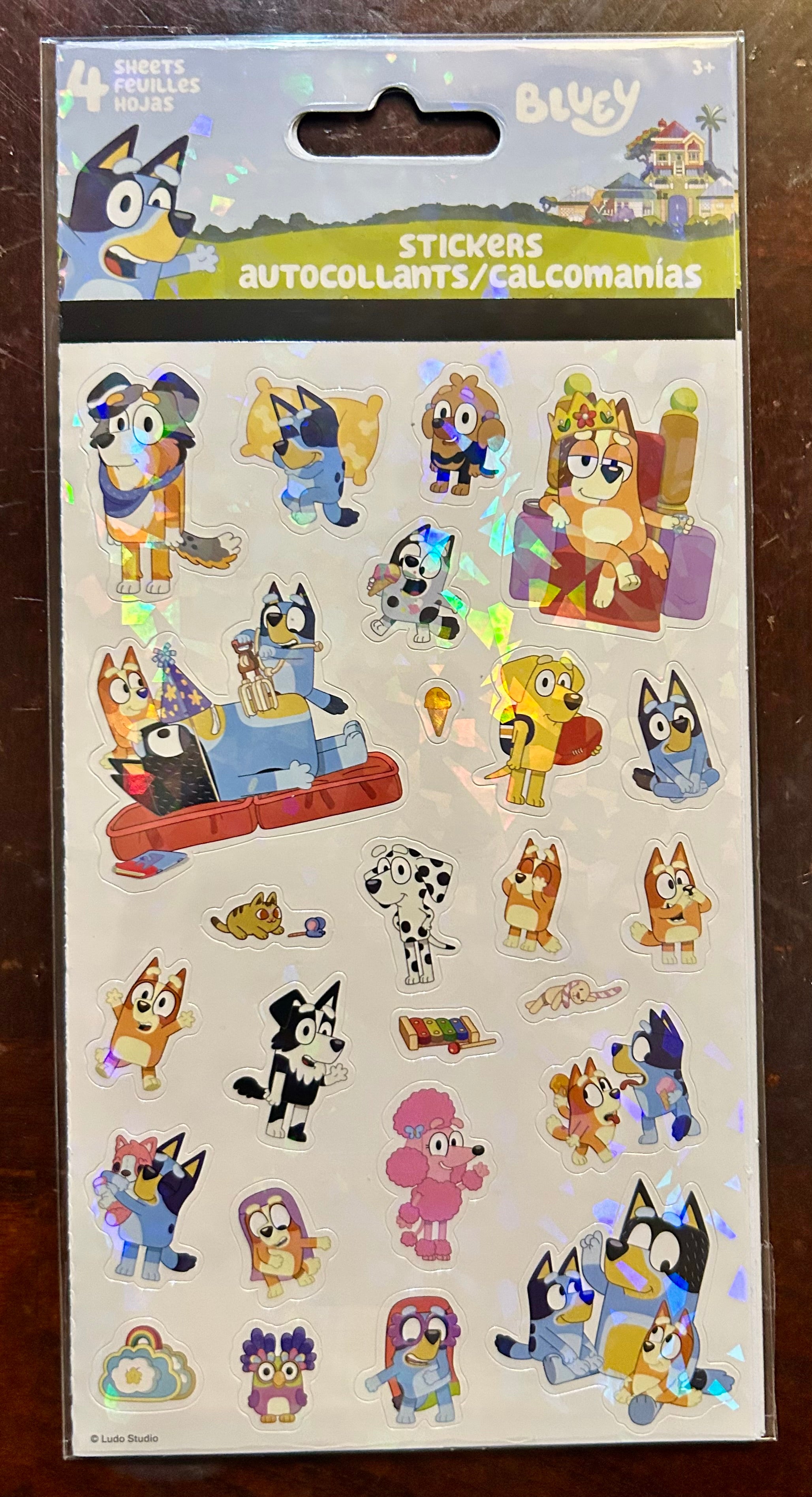 Bluey Character 4-Sheets Sticker Pack 09528 – Cove Toy House
